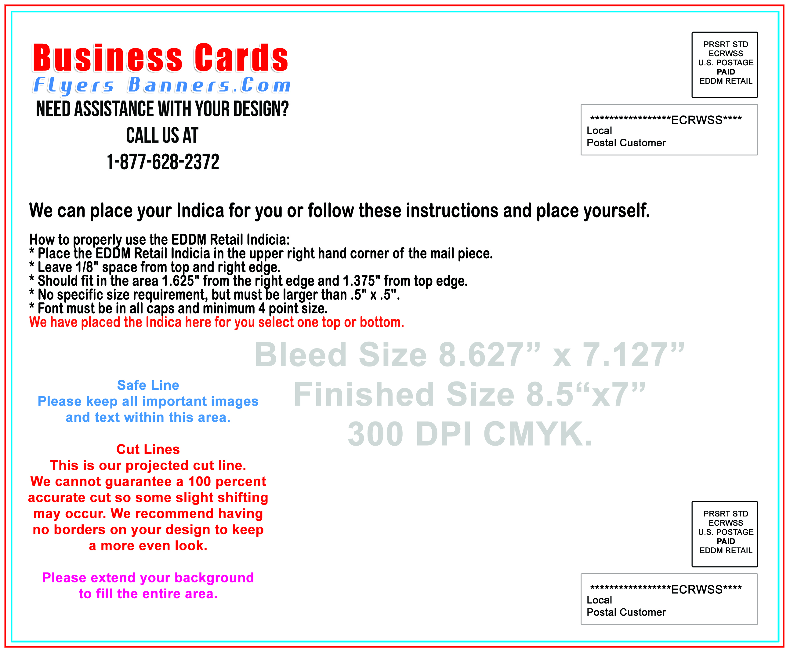 EDDM Postcard Templates Free Shipping And Low Prices